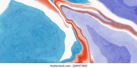 Abstract Blue Red Color Background Painting Stock Vector (Royalty Free ...
