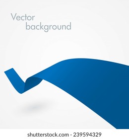 Abstract Blue Wave Ribbon Stock Vector (Royalty Free) 239951929 ...