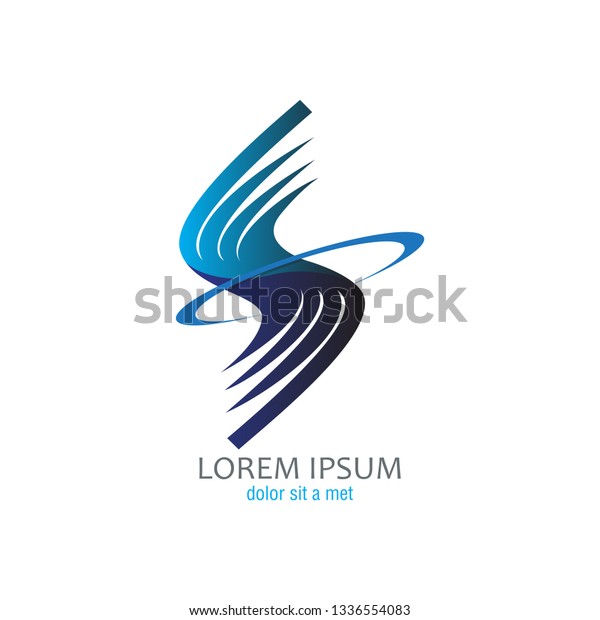 Abstract Blue S Logo Stock Vector (Royalty Free) 1336554083 | Shutterstock
