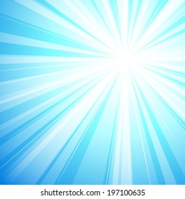 Abstract Blue Sky Light Ray Pattern Stock Vector (Royalty Free ...