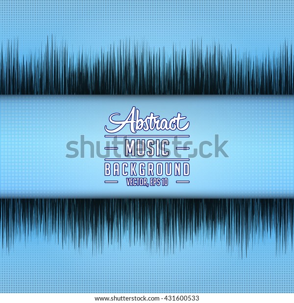 Abstract Blue Sound Waves Equalizer Texture: vector de stock (libre de ...