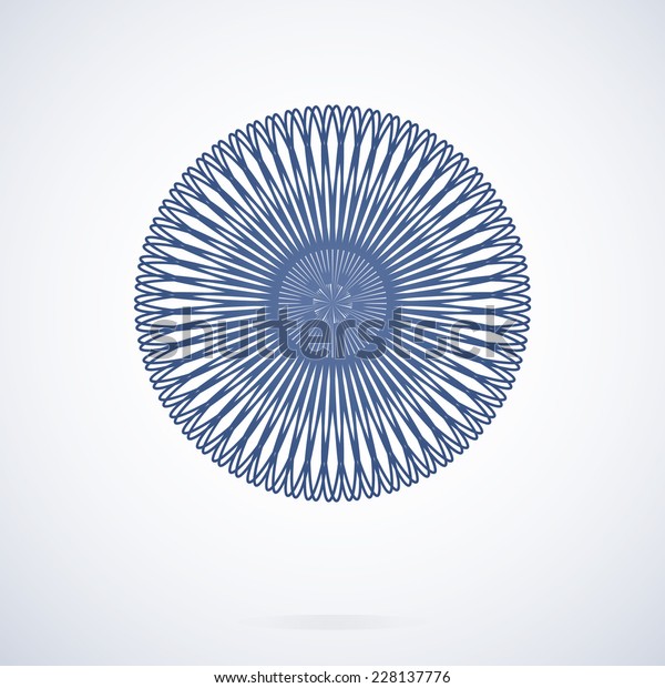 Abstract Blue Spirograph Logo Stock Vector (Royalty Free) 228137776 ...