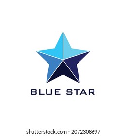 Abstract Blue Star Logo Applied Business Stock Vector (Royalty Free ...