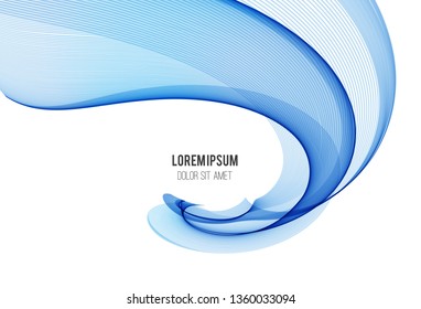 Abstract Blue Swirl Background Stock Vector (Royalty Free) 1360033094 ...