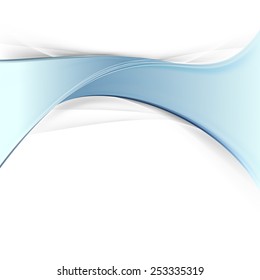 Abstract Blue Swoosh Line Folder Design: vector de stock (libre de ...