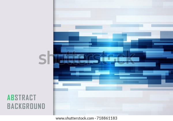 Abstract Blue Tech Line Corporate Design Stock Vector (Royalty Free ...