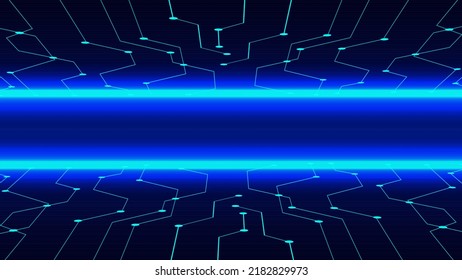Abstract Blue Technology Background Vector Illustration Stock Vector ...