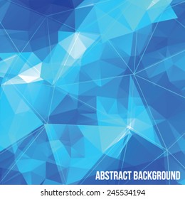 Abstract Blue Triangle Background Design Stock Vector (Royalty Free) 245534194 | Shutterstock