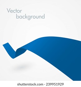 Abstract Blue Wave Ribbon Stock Vector (Royalty Free) 239951929 ...