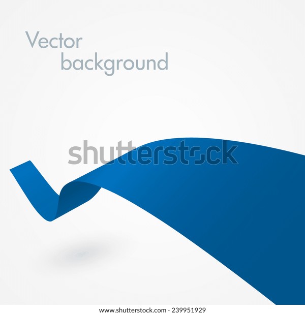 Abstract Blue Wave Ribbon Stock Vector (Royalty Free) 239951929 ...