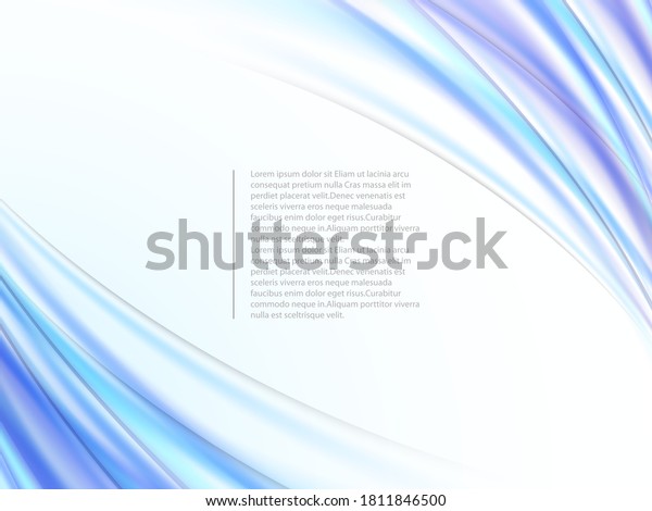 Abstract Blue Wavy Background Place Textblue Stock Vector (Royalty Free ...