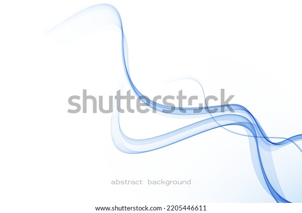 Abstract Blue Wavy Transparent Wave Vector Stock Vector (Royalty Free ...