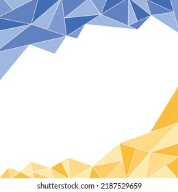 Abstract Blue Yellow Background Vector Cover Stock Vector (Royalty Free ...