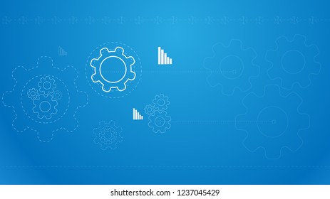 Abstract Blueprint Background Stock Vector (Royalty Free) 1237045429 ...