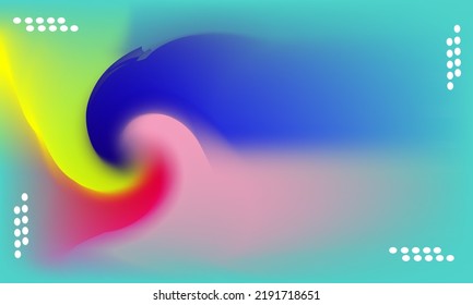 Abstract Blurred Holographic Gradient Effect Background Stock Vector ...