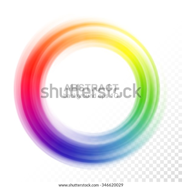 Abstract Blurry Color Wheel Abstract Transparent Stock Vector (Royalty ...
