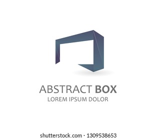 Abstract Box 3d Logo Design Business Stock Vector (Royalty Free ...