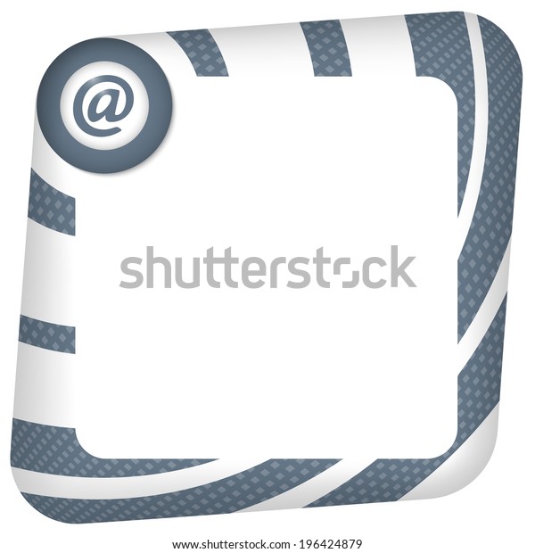 Abstract Box Entering Text Email Icon Stock Vector (Royalty Free ...