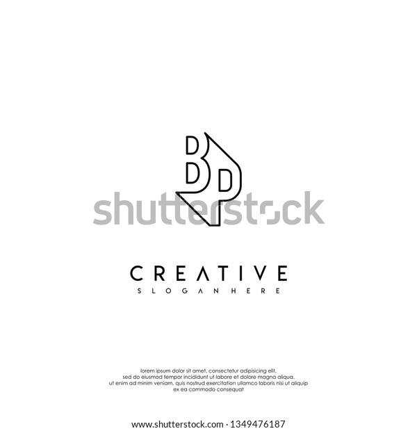 Abstract Bp Logo Letters Modern Lines Stock Vector (Royalty Free ...