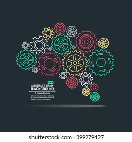 Abstract Brain Gear Stock Vector (Royalty Free) 399279427 | Shutterstock
