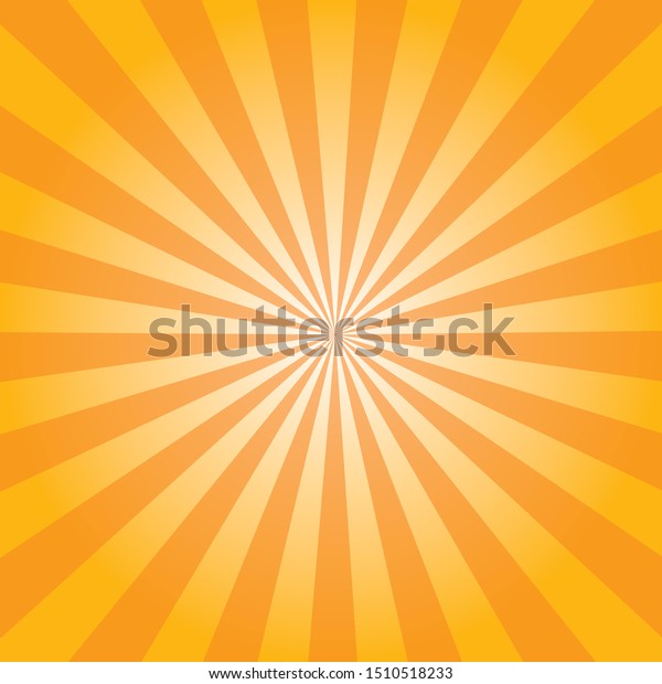Abstract Bright Yellow Orange Rays Background Stock Vector (Royalty ...