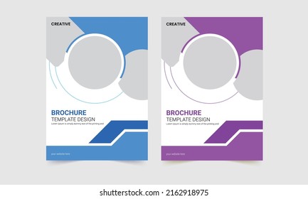 Abstract Brochure Cover Design Theme Template Stock Vector (Royalty ...