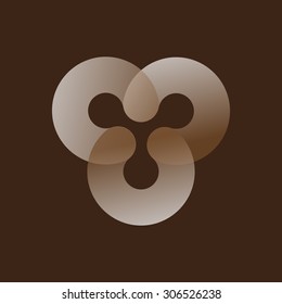 Abstract Brown Background Logo Design Vector Stock Vector (Royalty Free ...