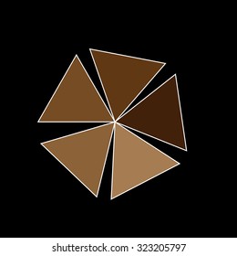 Abstract Brown Background Logo Design Stock Stock Vector (Royalty Free ...