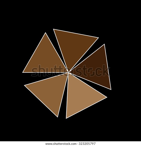 Abstract Brown Background Logo Design Stock Stock Vector (Royalty Free ...