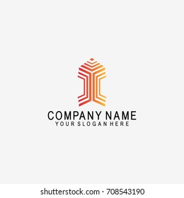 Abstract Building Logo Design Stock Vector (Royalty Free) 708543190 ...