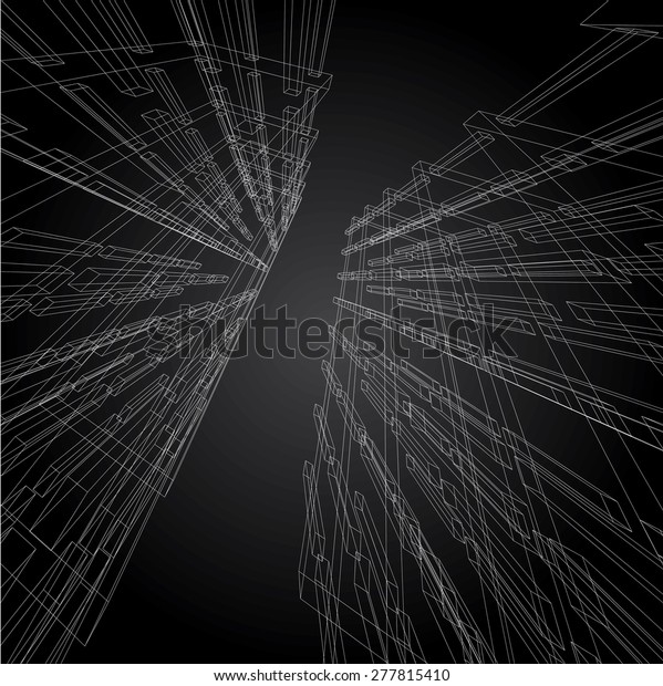 Abstract Buildings Vector Illustration Stock Vector (Royalty Free ...