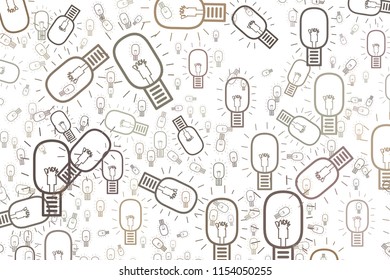 Abstract Bulb Illustrations Background Vector Artwork Stock Vector ...