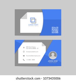 Blue Colour Corporate Business Card Design Stock Vector (Royalty Free ...