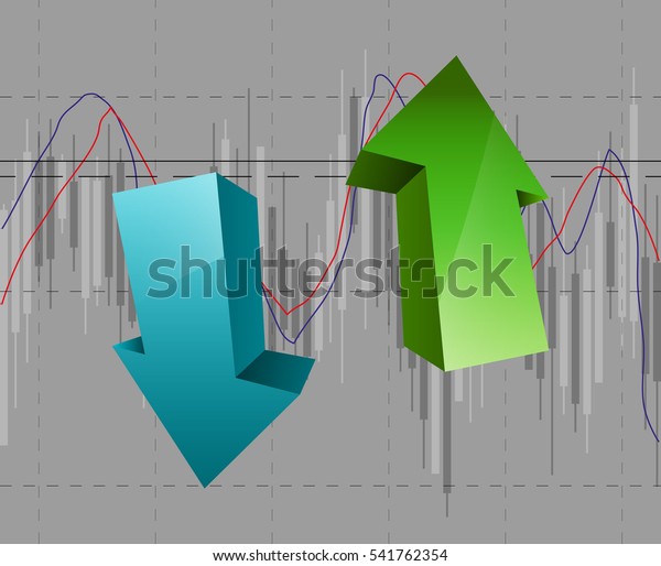 Abstract Business Chart Uptrend Line Graph Stock Vector (Royalty Free ...
