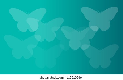 Abstract Butterflies Shapes Gradient Background Stock Vector (Royalty ...