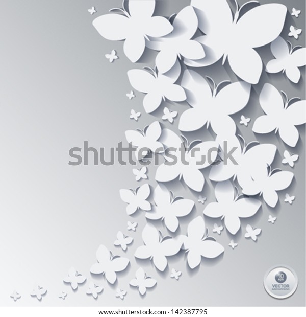 Abstract Butterfly Background Card Vector Eps Stock Vector (Royalty ...