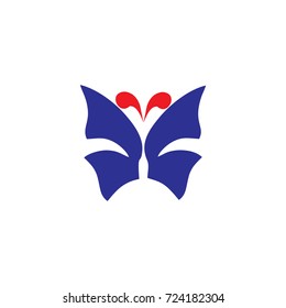 Abstract Butterfly Icon Stock Vector (Royalty Free) 724182304 ...