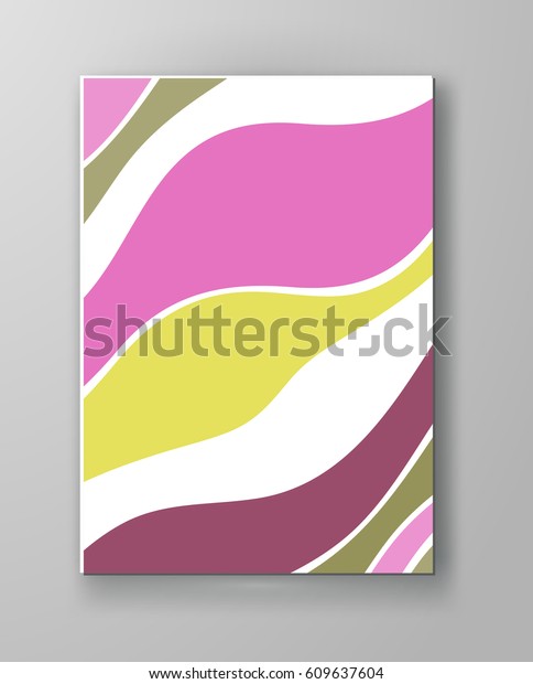 Abstract Candy Color Design Templates Brochures Stock Vector (Royalty ...