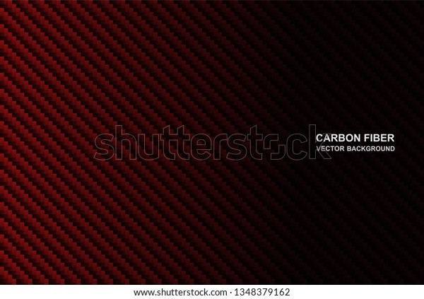Abstract Carbon Fiber Background Red Carbon Stock Vector (Royalty Free ...