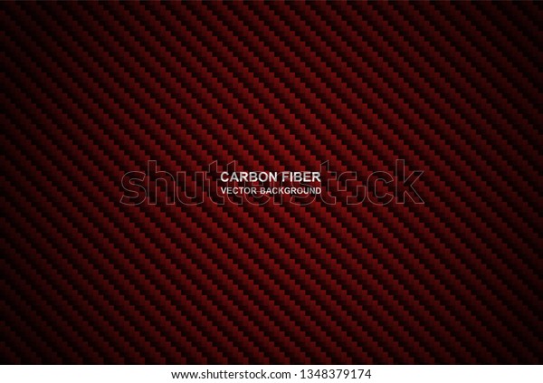 Abstract Carbon Fiber Background Red Carbon Stock Vector (Royalty Free ...