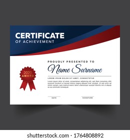 Abstract Certificate Diploma Design Template Geometric Stock Vector ...