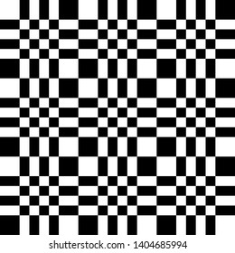 Abstract Checkered Texture Seamless Pattern Monochrome Stock Vector ...