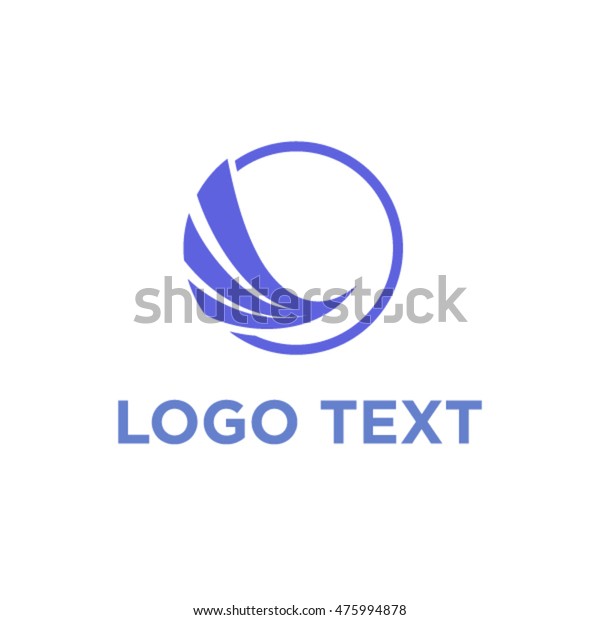 Abstract Circle Flying Logo Company Isolated Stock Vector (Royalty Free ...
