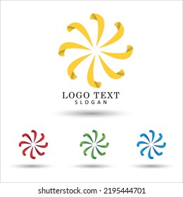 Abstract Circle Form Logo Icon Symbol Stock Vector (Royalty Free ...