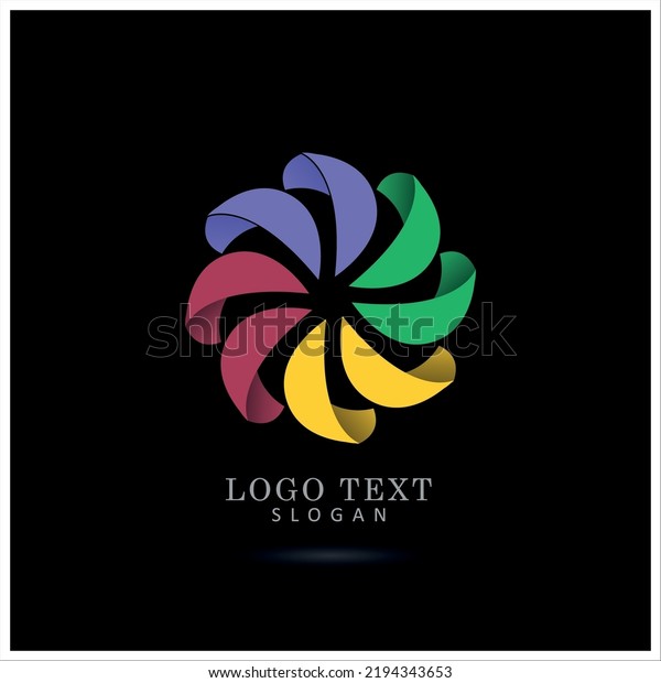 Abstract Circle Form Logo Icon Symbol Stock Vector (Royalty Free ...