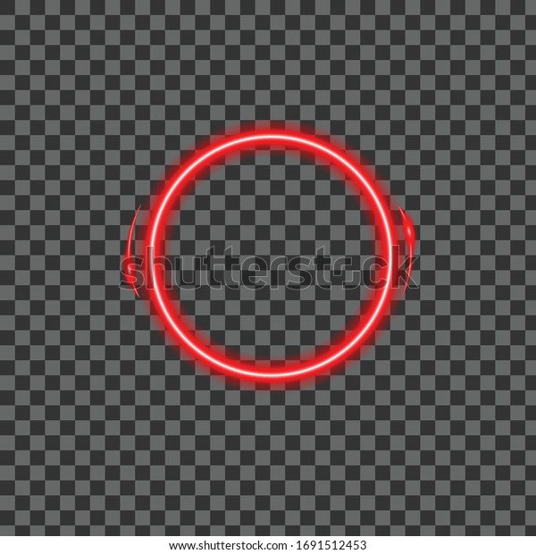 Abstract Circle Light Red Frame Vector Stock Vector Royalty Free
