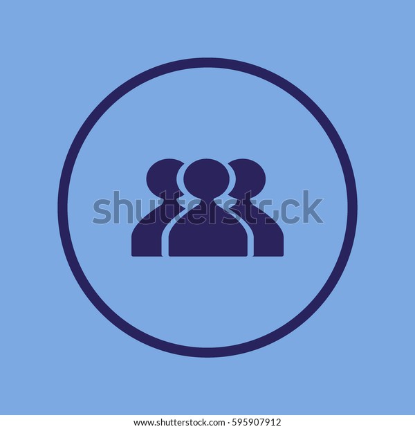 Abstract Circle People Icon Stock Vector (Royalty Free) 595907912 ...
