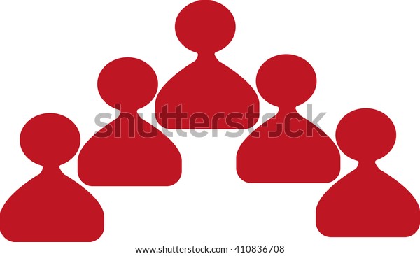 Abstract Circle People Vector Icon Stock Vector (Royalty Free ...