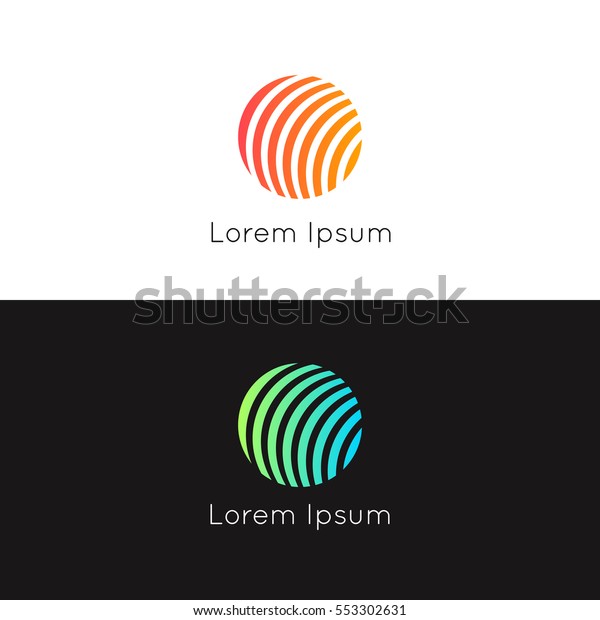 Abstract Circle Sphere Icon Sign Company Stock Vector (Royalty Free ...