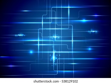 Abstract Blue Cyber Background Stock Illustration 408279454